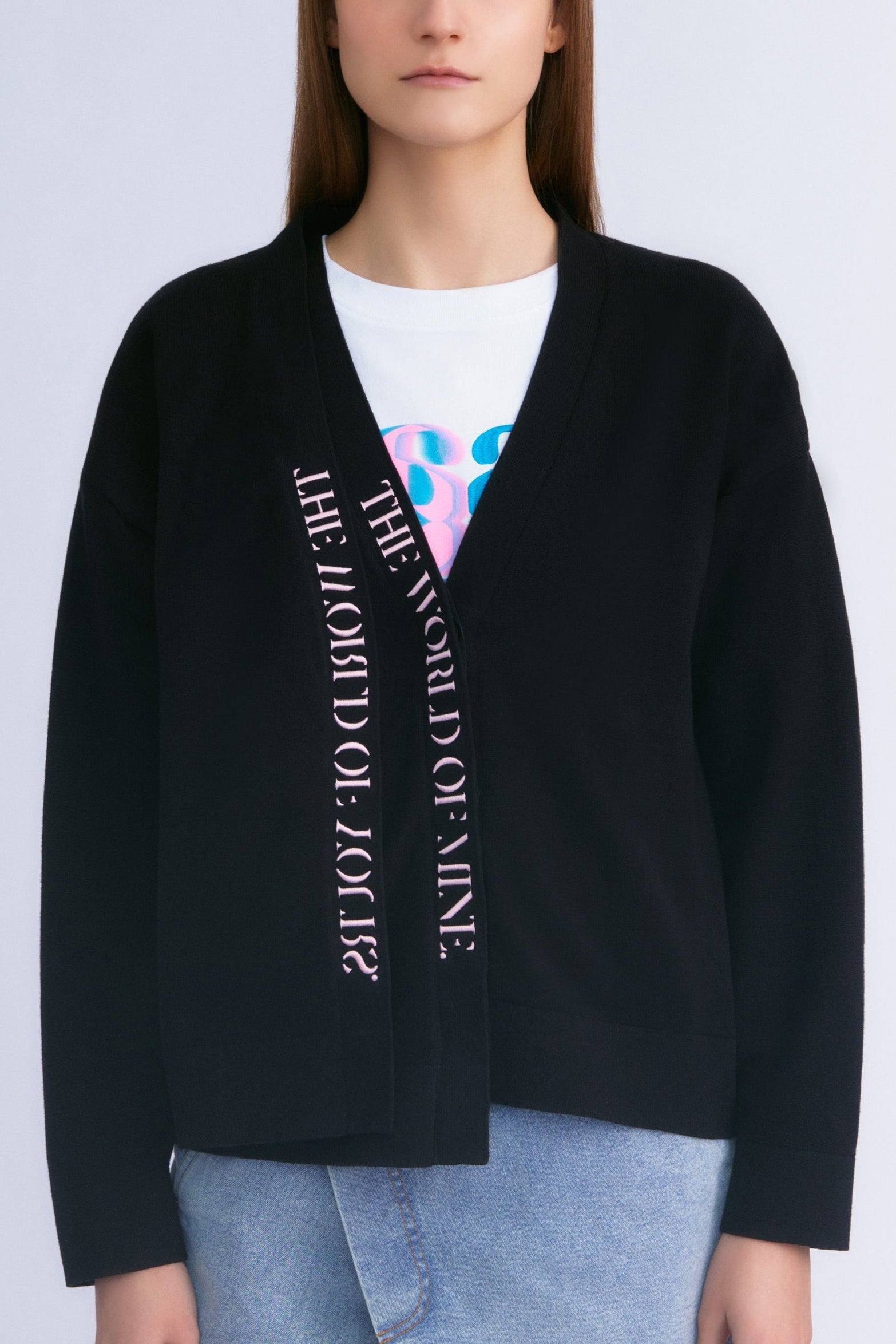 Two Worlds Layered Cardigan – ALLOVER