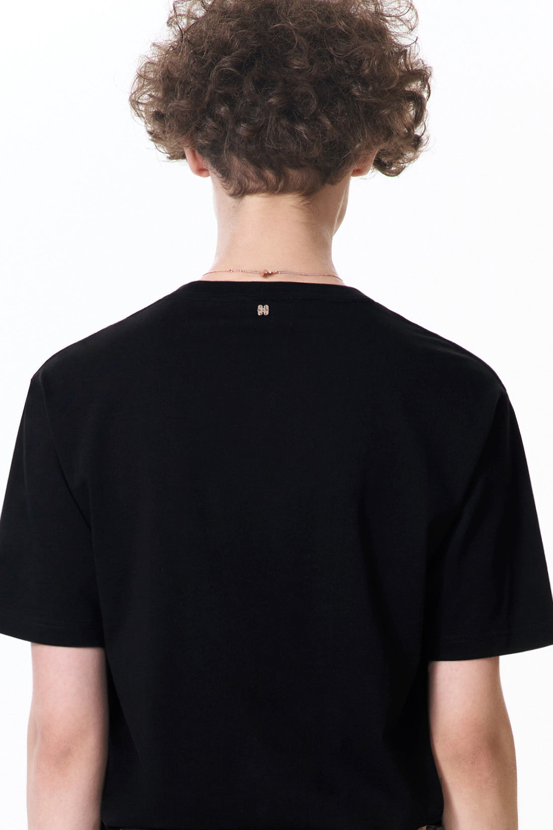 MONOGRAM LOGO FLOCKING T-SHIRT (BLACK) – ALLOVER